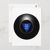 Magic 8 Ball - Your Text Postcard | Zazzle