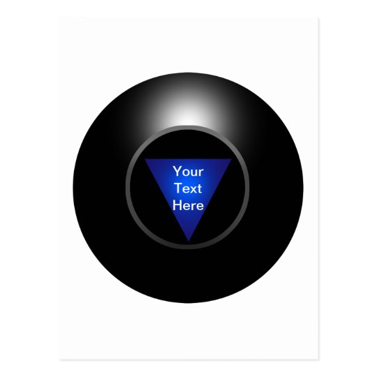 Magic 8 Ball - Your Text Postcard | Zazzle.com