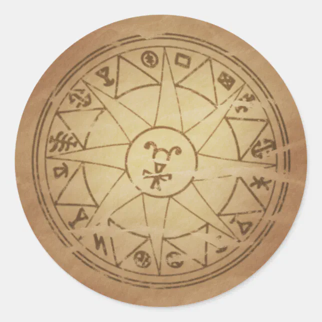 Magic Amulet for Safe Travel Magic Charms Classic Round Sticker | Zazzle