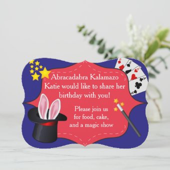 Magic Birthday Party Invitation | Zazzle