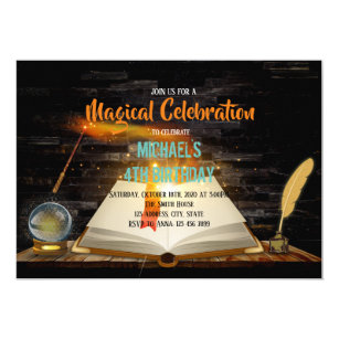Spell Book Invitations | Zazzle