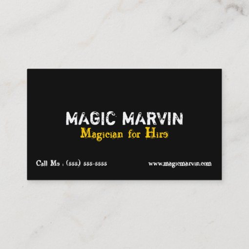 Magic Business Card | Zazzle