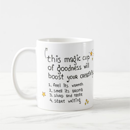 Magic Creativity Mug for Writers | Zazzle