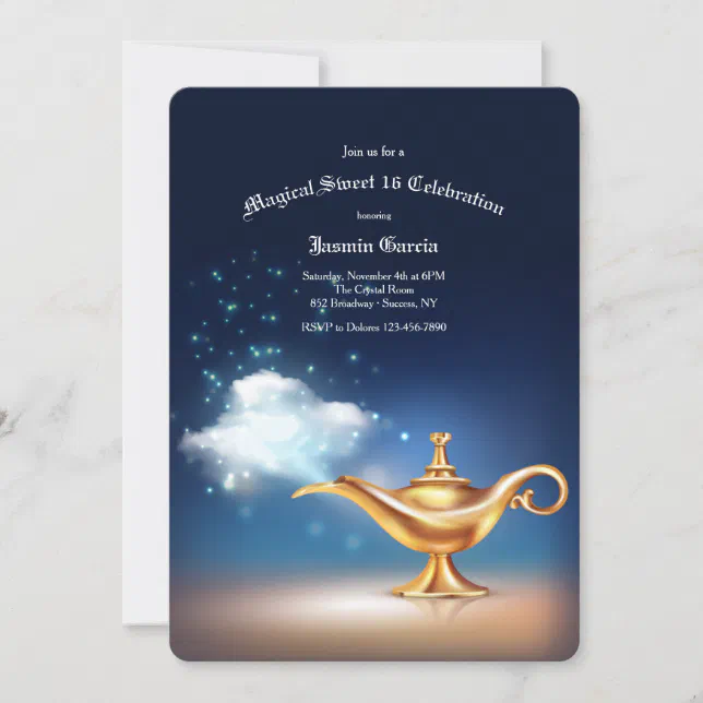 Magic Lamp Invitation | Zazzle