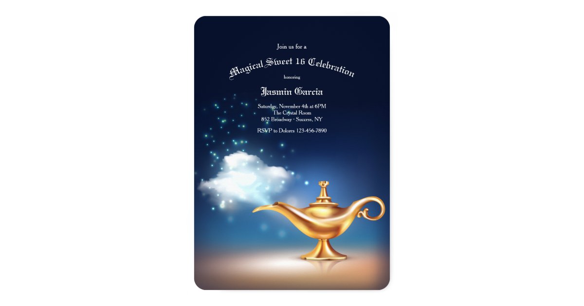 Magic Lamp Invitation | Zazzle.com