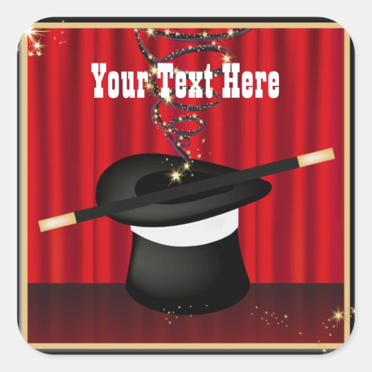 Magic Magician Custom Stickers | Zazzle.com