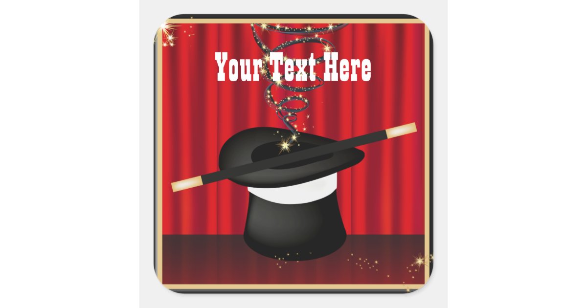 Magic Magician Custom Stickers | Zazzle