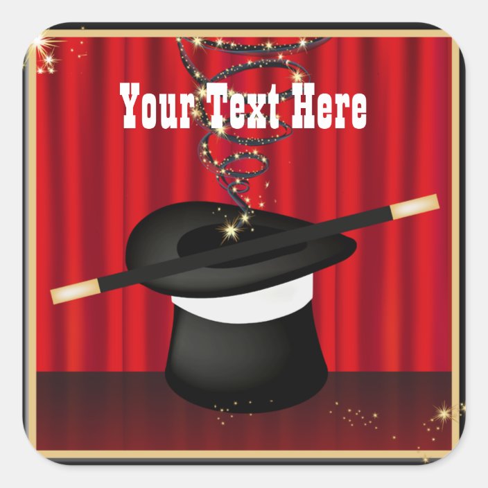 Magic Magician Custom Stickers | Zazzle.com