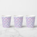 Magic Mermaid Scales Birthday Party Paper Cups | Zazzle