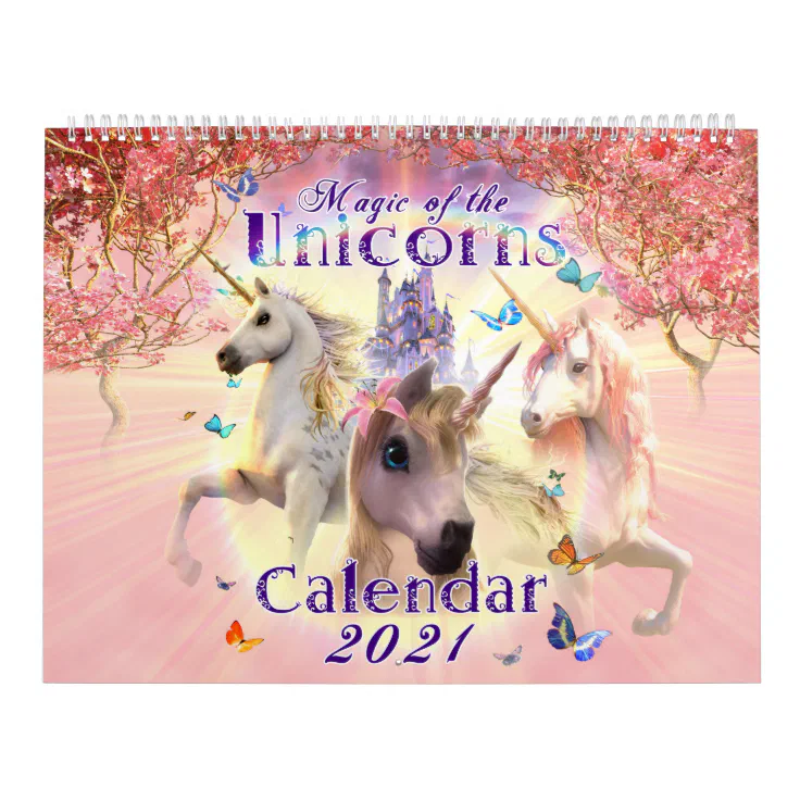 Magic of the Unicorns Calendar 2021 | Zazzle