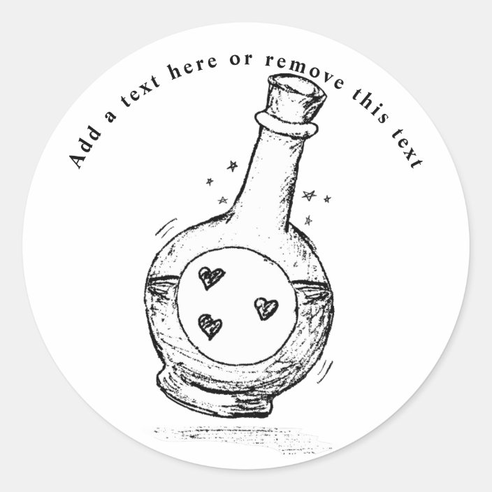 Magic Potion Classic Round Sticker | Zazzle.com