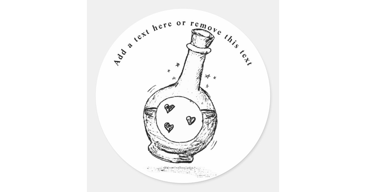 Magic Potion Classic Round Sticker | Zazzle