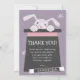 Magic Show Bunny Birthday Thank You Card | Zazzle