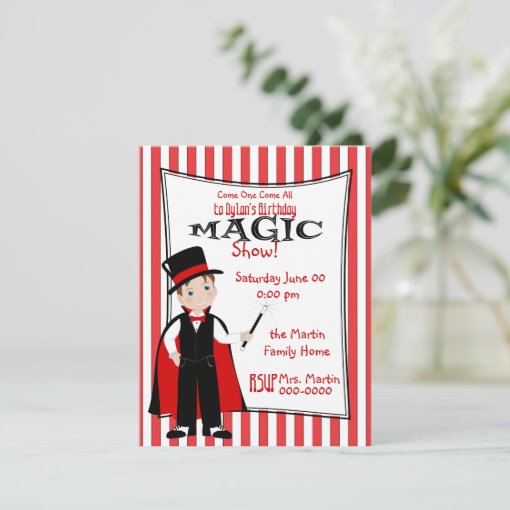 Magic Show Invitation | Zazzle