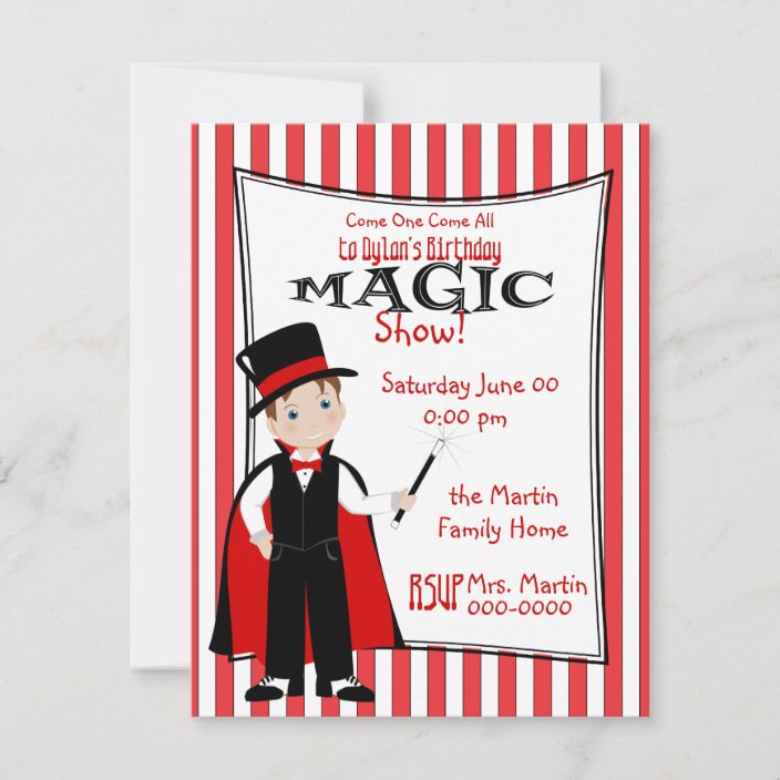 Magic Show Invitation | Zazzle.com