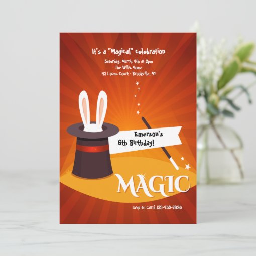 Magic Show Invitation | Zazzle