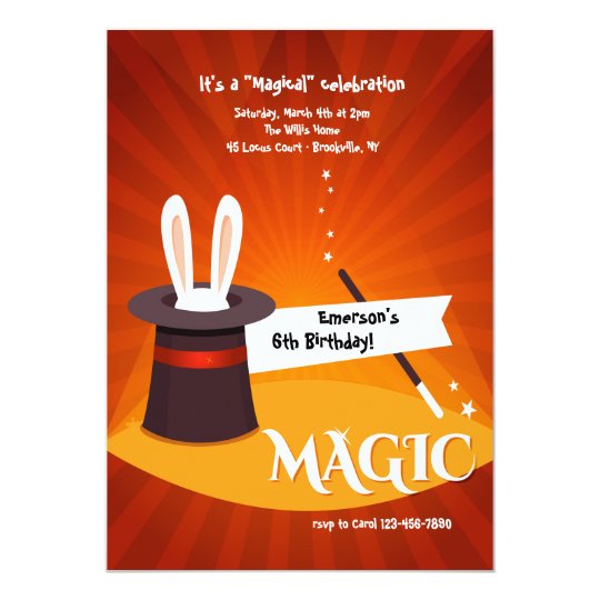 Magic Show Invitation | Zazzle.com