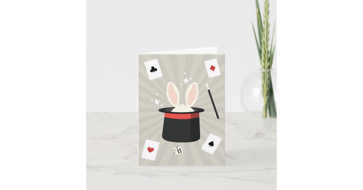 Magic Show Magician Kids Card | Zazzle