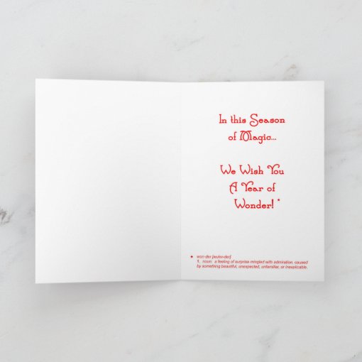 Magic & Wonder for Christmas - Solar Eclipse Holiday Card | Zazzle