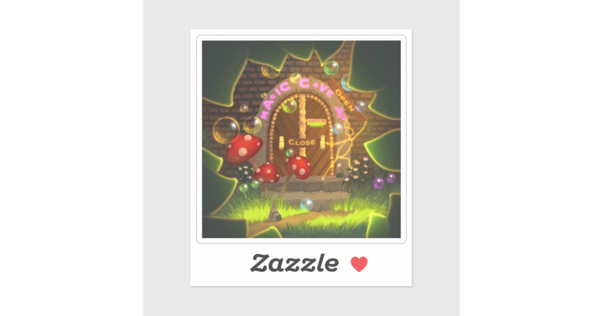 Magic World Sticker Scrapbook Cartoon Super Mario | Zazzle