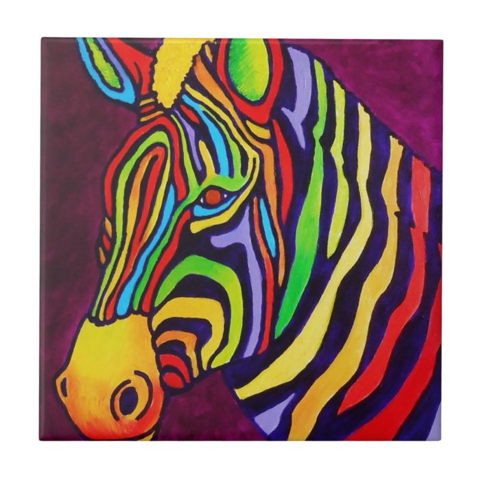 Magic Zebra Tile | Zazzle.com