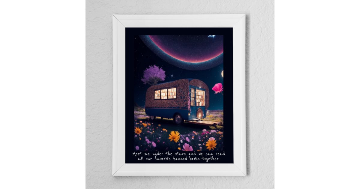 Magical Banned Bookmobile Poster | Zazzle