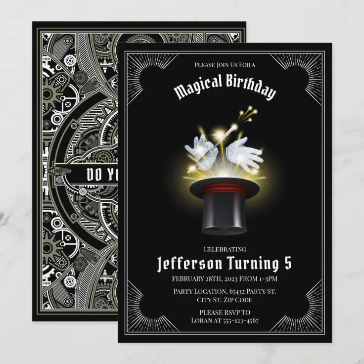 Magical Birthday Invitation | Zazzle
