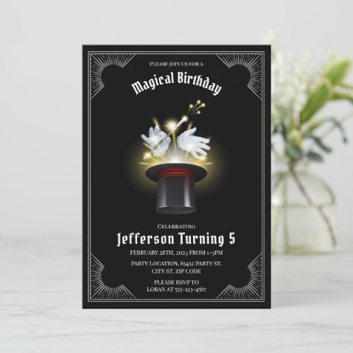 Magical Birthday Invitation | Zazzle