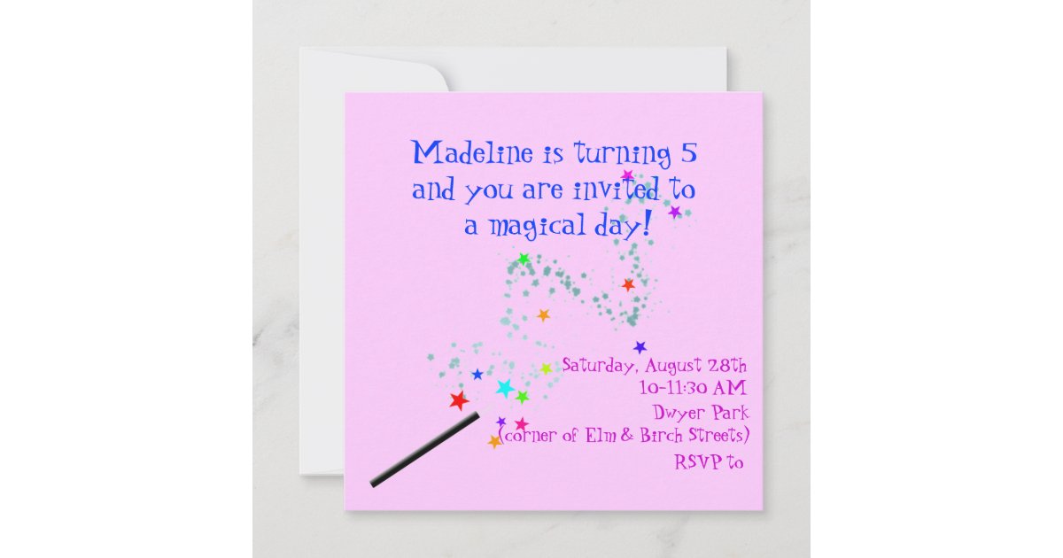 Magical Birthday Invitation 4 | Zazzle