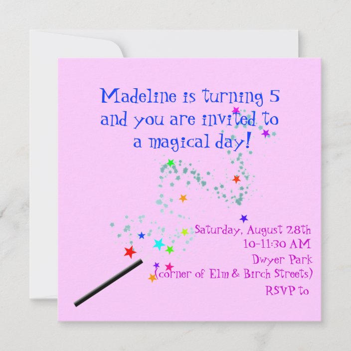 Magical Birthday Invitation 4 | Zazzle.com