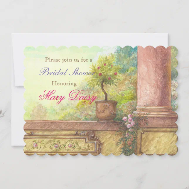 Magical Castle Enchanting Bridal Shower Invitation | Zazzle