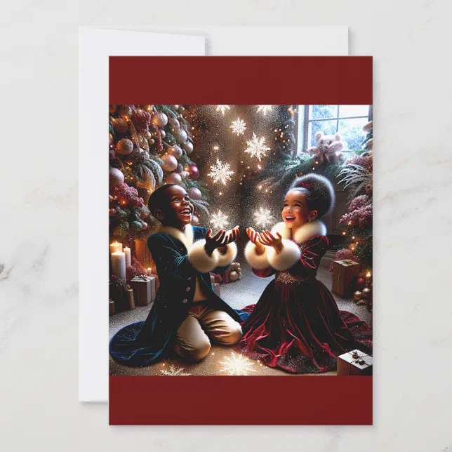 Magical Christmas Moment Holiday Card | Zazzle