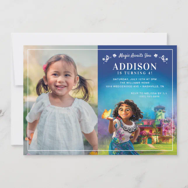 Magical Encanto Mirabel Birthday - Photo Invitation | Zazzle