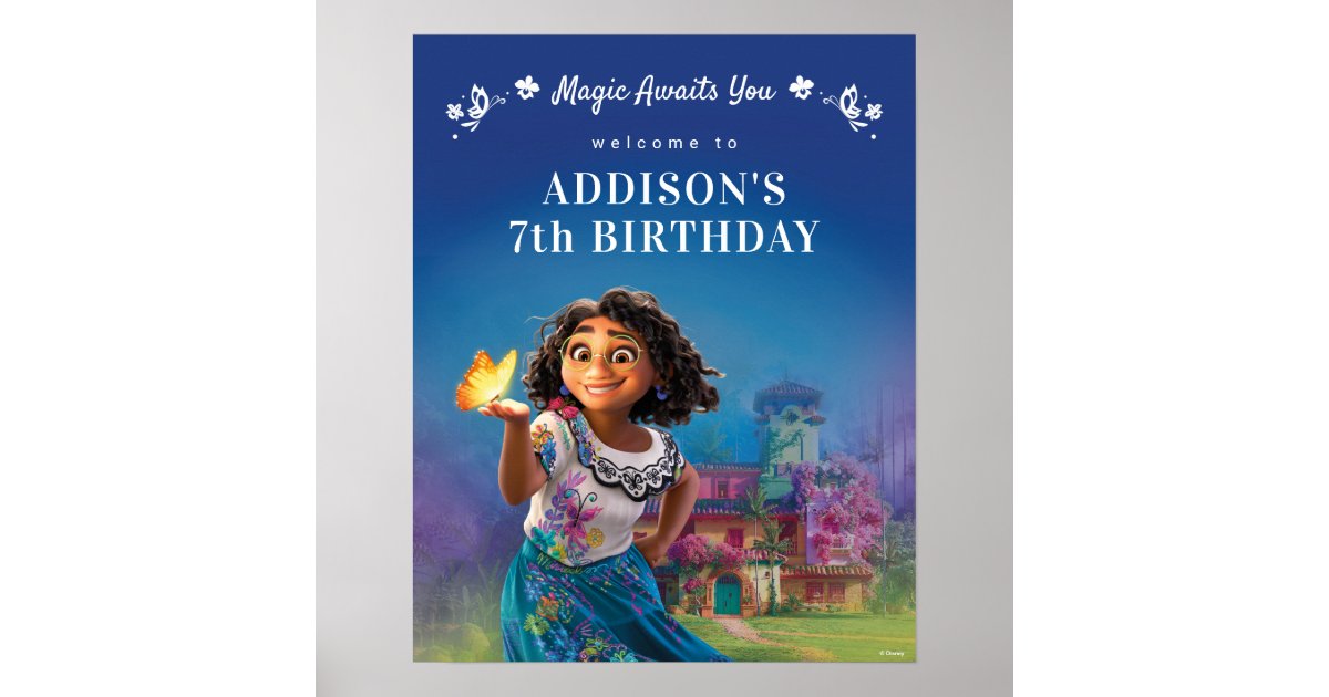 Magical Encanto Mirabel Birthday Welcome Poster | Zazzle