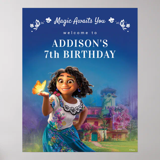 Magical Encanto Mirabel Birthday Welcome Poster | Zazzle