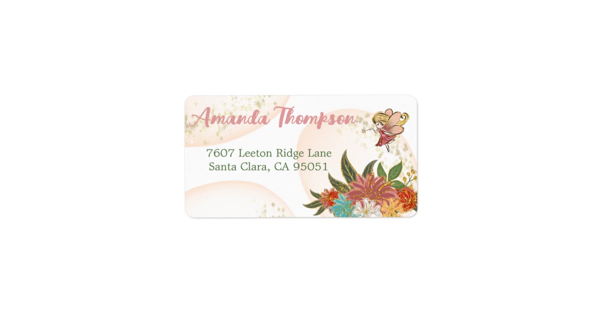 Magical Enchanted Fairy Woodland Whimsical Forest Label | Zazzle