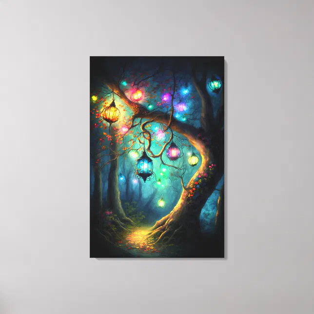 Magical Fairy Enchanted Forest Fantasy Pixie Dust Canvas Print | Zazzle