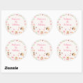 Magical Fairy Garden Floral Birthday Classic Round Sticker | Zazzle