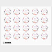 Magical Fairy Labels Birthday Baby Shower | Zazzle