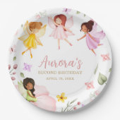 Magical Fairy Princess Enchanted Garden Birthday Paper Plates | Zazzle