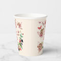 Magical Fairy Strawberry Garden Pixie 1st Birthday Paper Cups | Zazzle