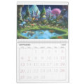 Magical Fairyland Fairy Houses Beautiful Gardens Calendar | Zazzle