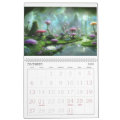 Magical Fairyland Fairy Houses Beautiful Gardens Calendar | Zazzle