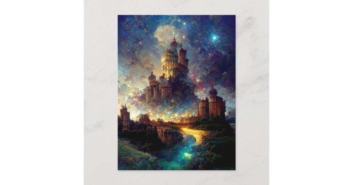 Magical Fantasy Castle Postcard | Zazzle