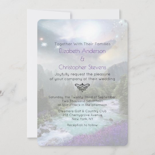 Magical Fantasy Scenic Landscape Wedding Invite | Zazzle.com