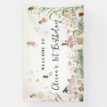 Magical Floral Fairy | Birthday Welcome Banner | Zazzle