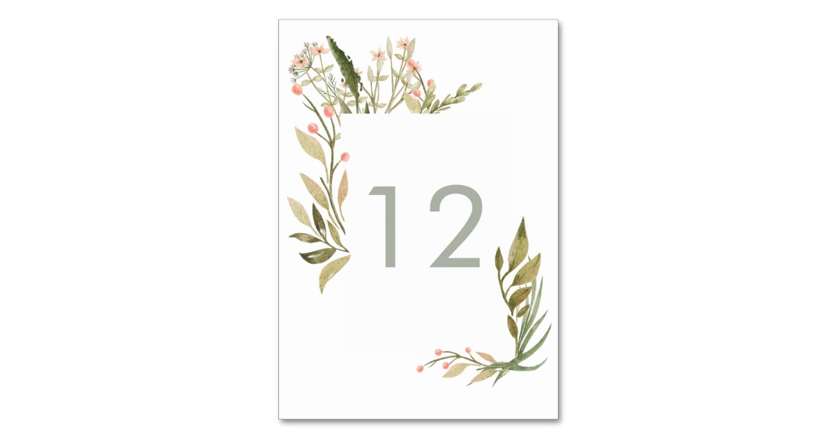 Magical Forest | Table Card | Zazzle