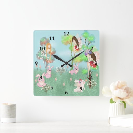 Magical Garden Kids Clock | Zazzle
