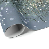 Magical Glittering Winter Wonderland Snowy Forest Wrapping Paper | Zazzle