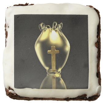 Magical glowing chalice in the church. edible fros brownie | Zazzle